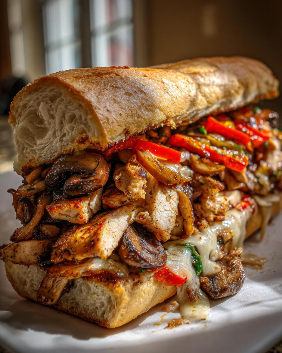 Amazing 25-Minute Chicken Cheese Steak Sandwiches Recipe